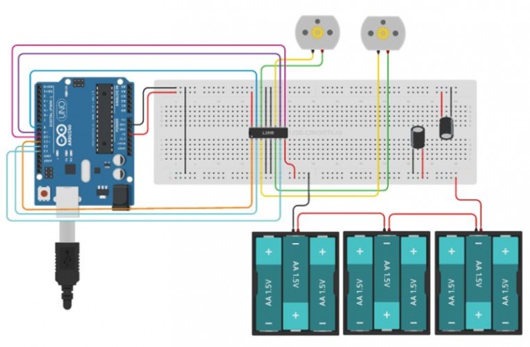Un robot arduino de base